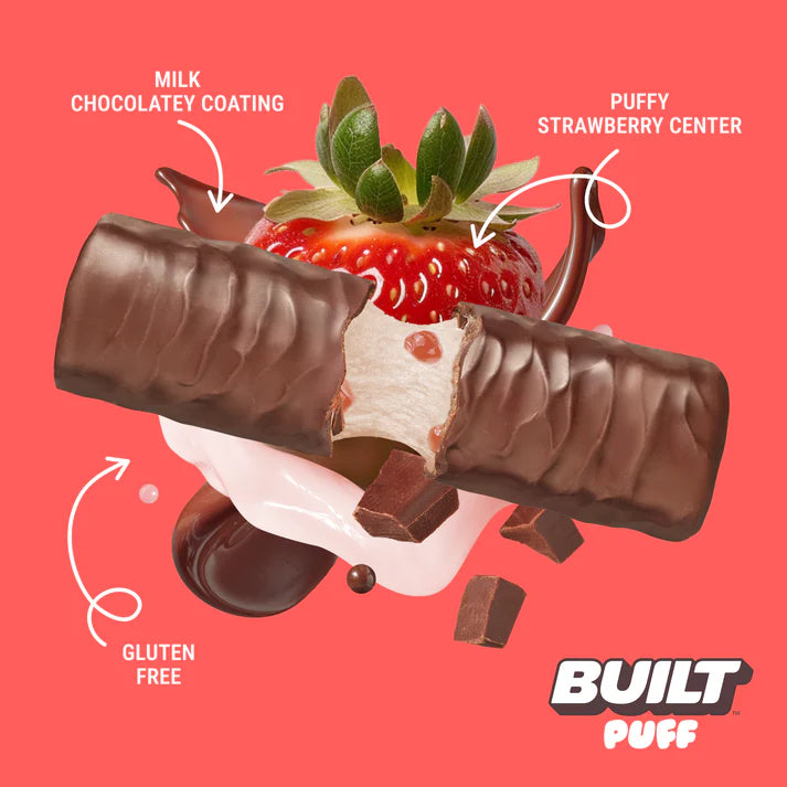 Built Bar Puffs | Strawberries 'N Cream — The Nut Garden