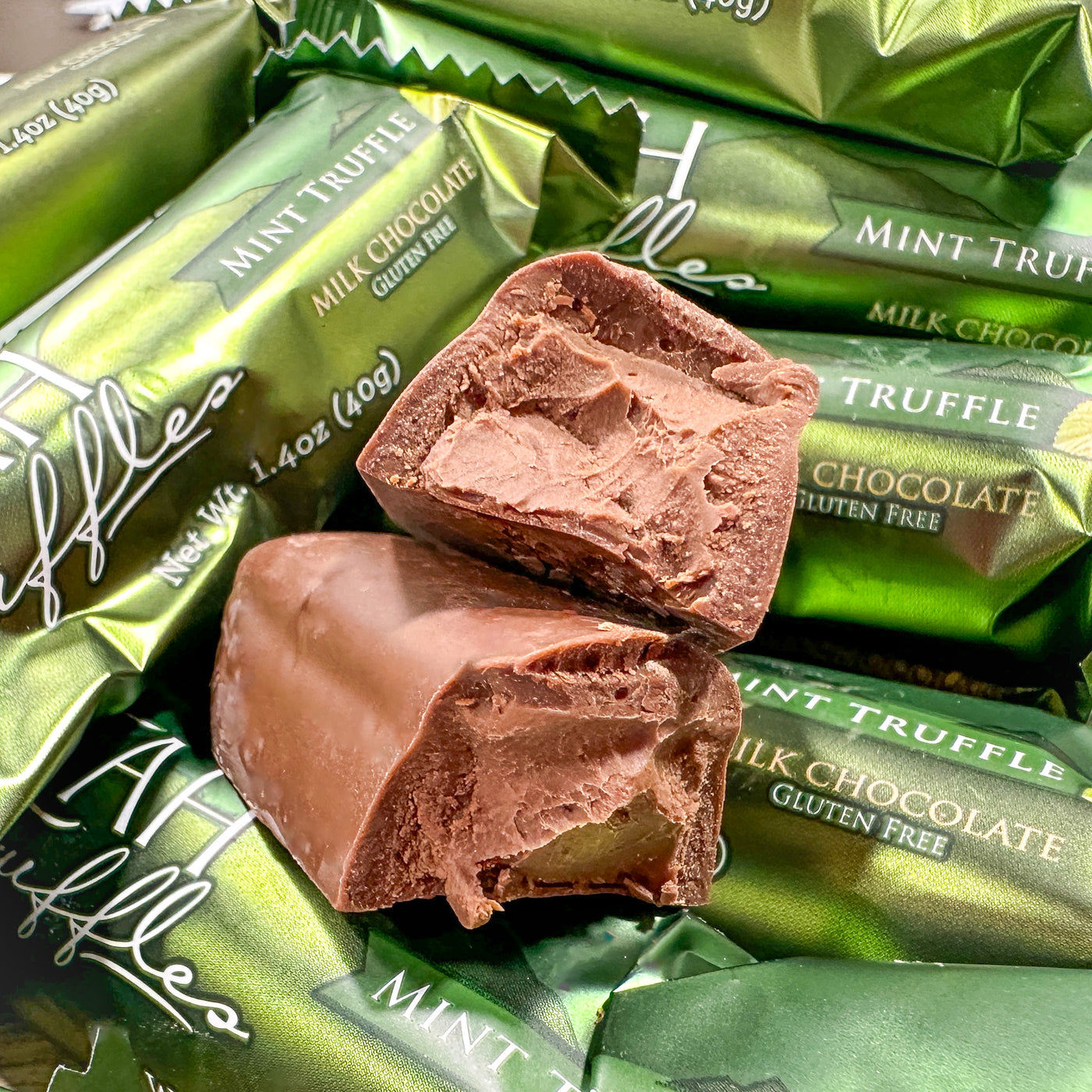 Utah Truffle Bars, Mint Milk Chocolate (24 ct) — The Nut Garden
