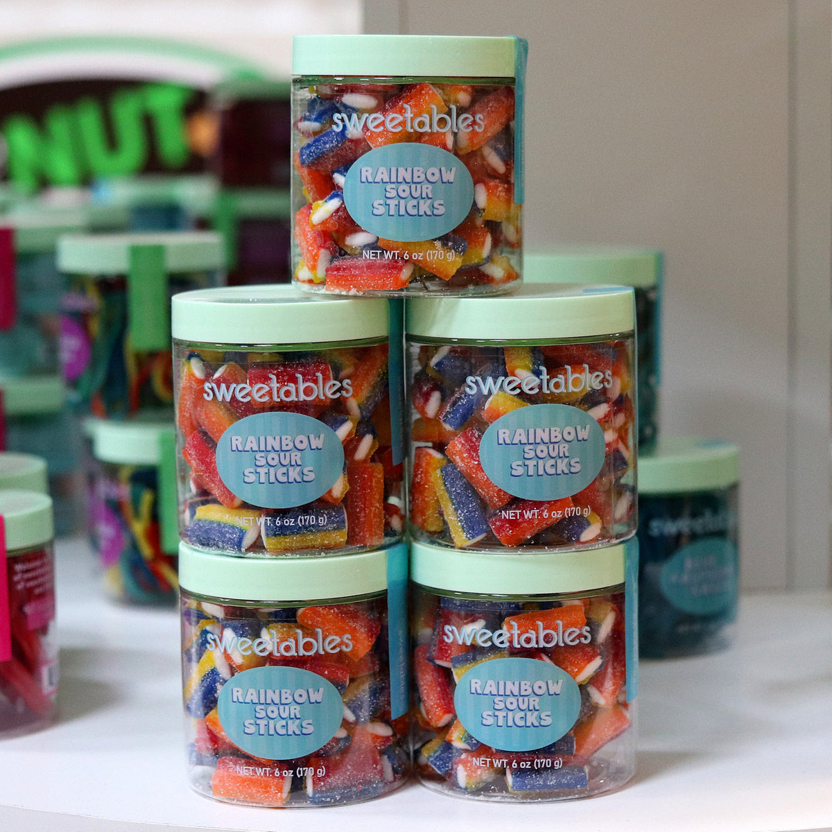 Rainbow Sour Sticks | Sweetables — The Nut Garden